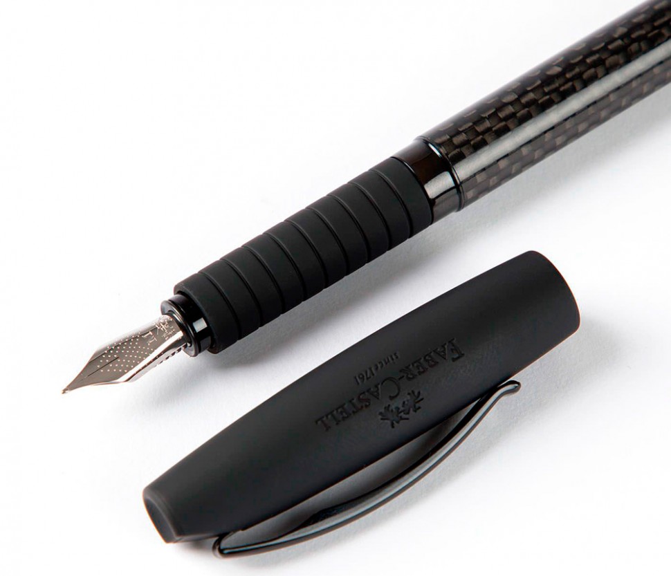 Перьевая ручка Graf von Faber-Castell Basic Black, EF, карбон (148822 ...